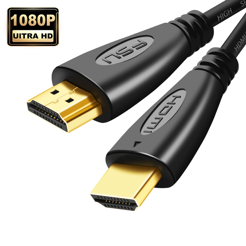 HDMI-compatible-Cable-High-Speed-video-Audio-cables1-4-1080P-Gold ...