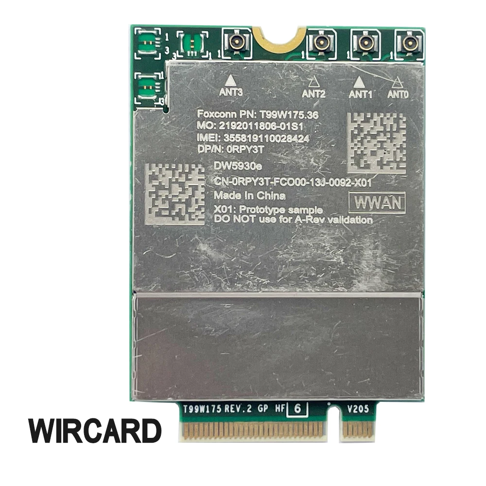 DW5930e T99W175 X55 5G Module DP/N 0RPY3T для ноутбука Dell Latitude ...