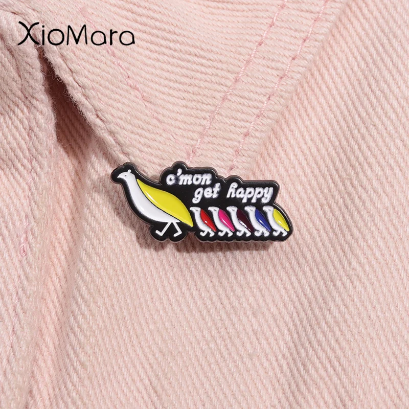 O-mon-Get-Happy-Enamel-Pin-Vintage-1998-The-Partridge-Family-Art-Brooch ...