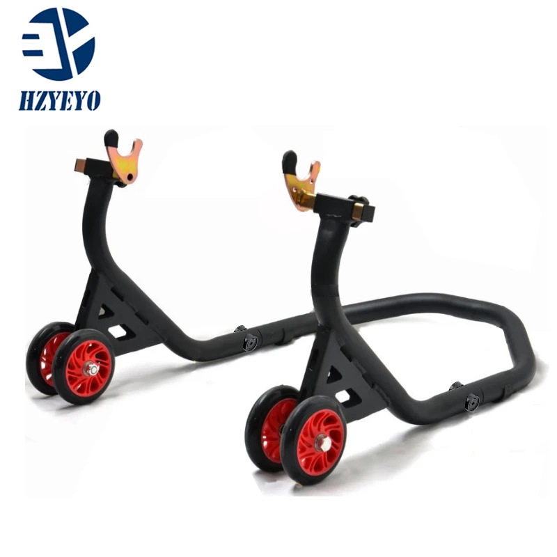 Hzyeyo Motorcycle Front And Rear Wheel Support Stand Parking Frame Park ...