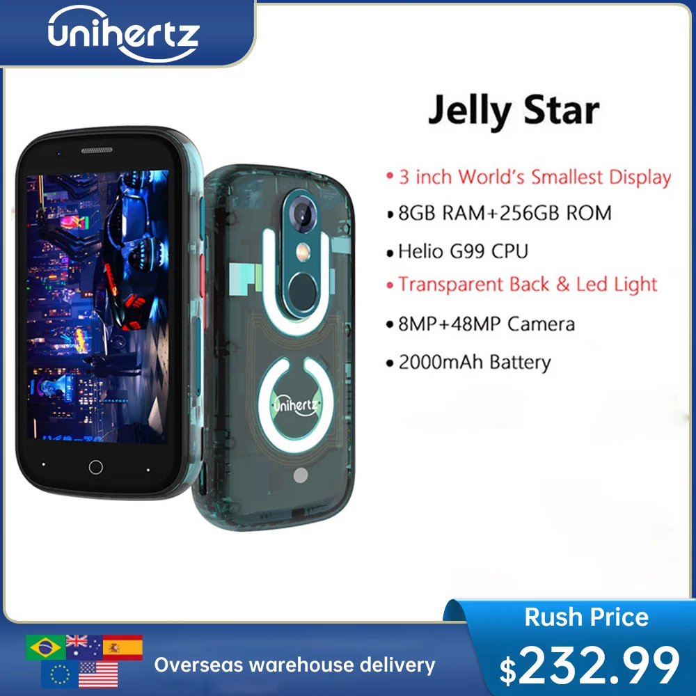 Unihertz-Jelly-Star-Smallest-Android-13-Smartphone-8GB-256GB-Led-Light ...