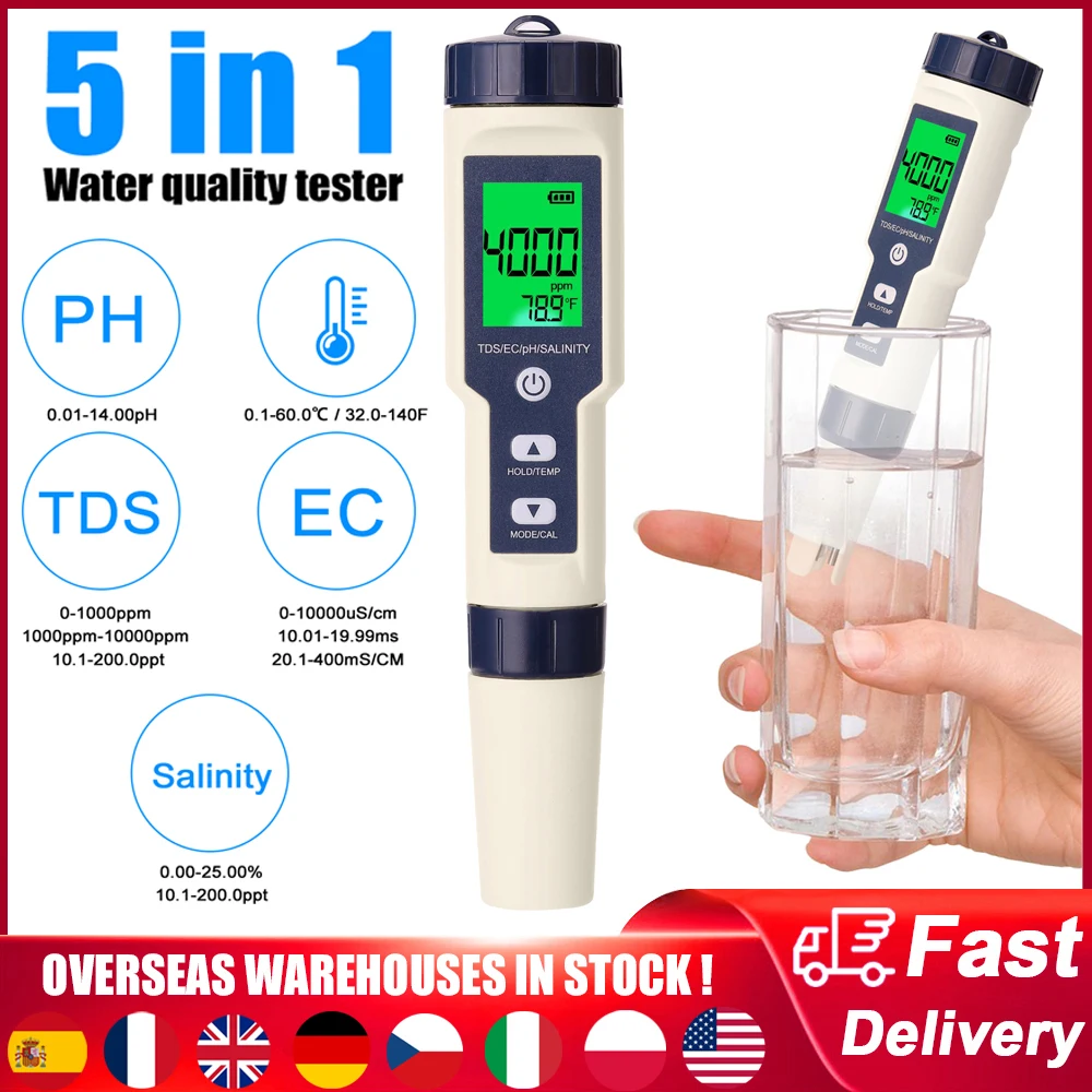 Digital Water Quality Monitor | Digital Water Quality Tester - 5 1 ...