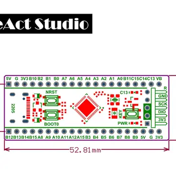 WeAct BlackPill STM32F411CEU6 STM32F411 STM32F4 STM32 Core Board ...