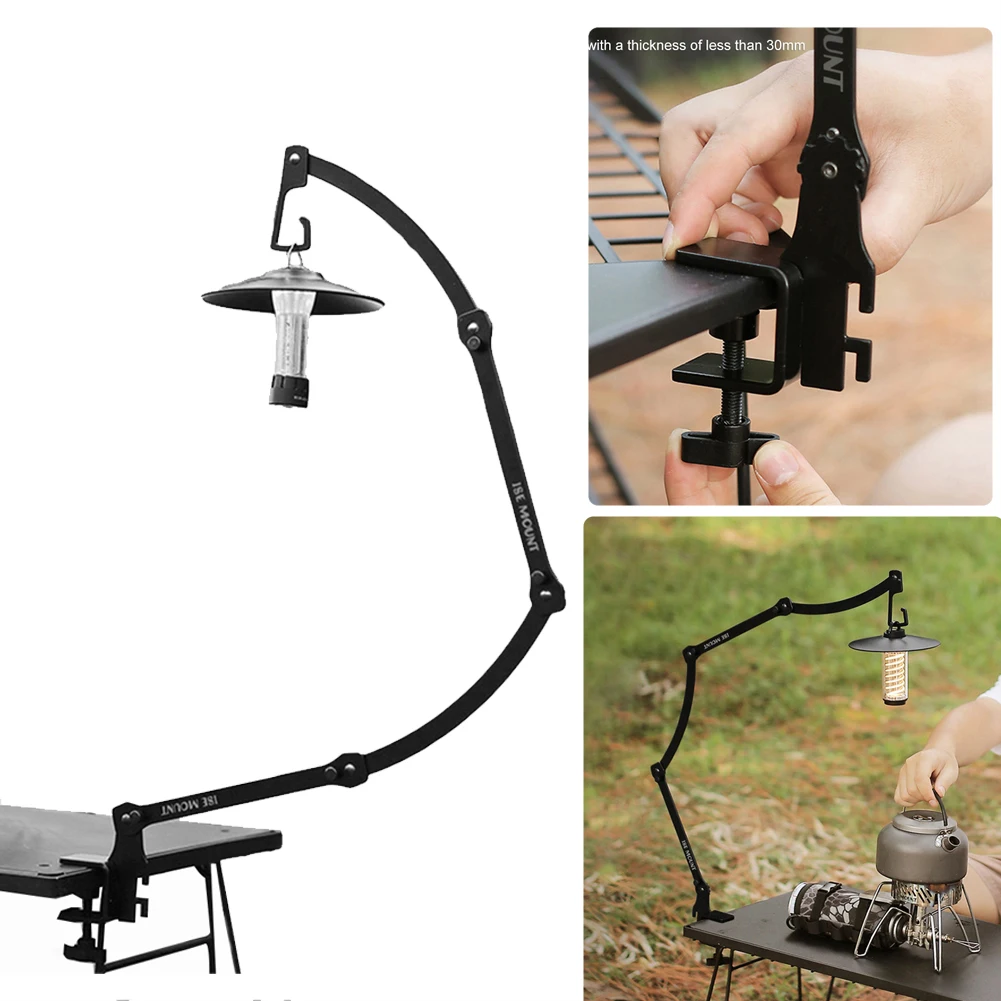 Folding-Lamp-Stand-Collapsible-Iron-Lantern-Stand-Hanging-Light-Holder ...