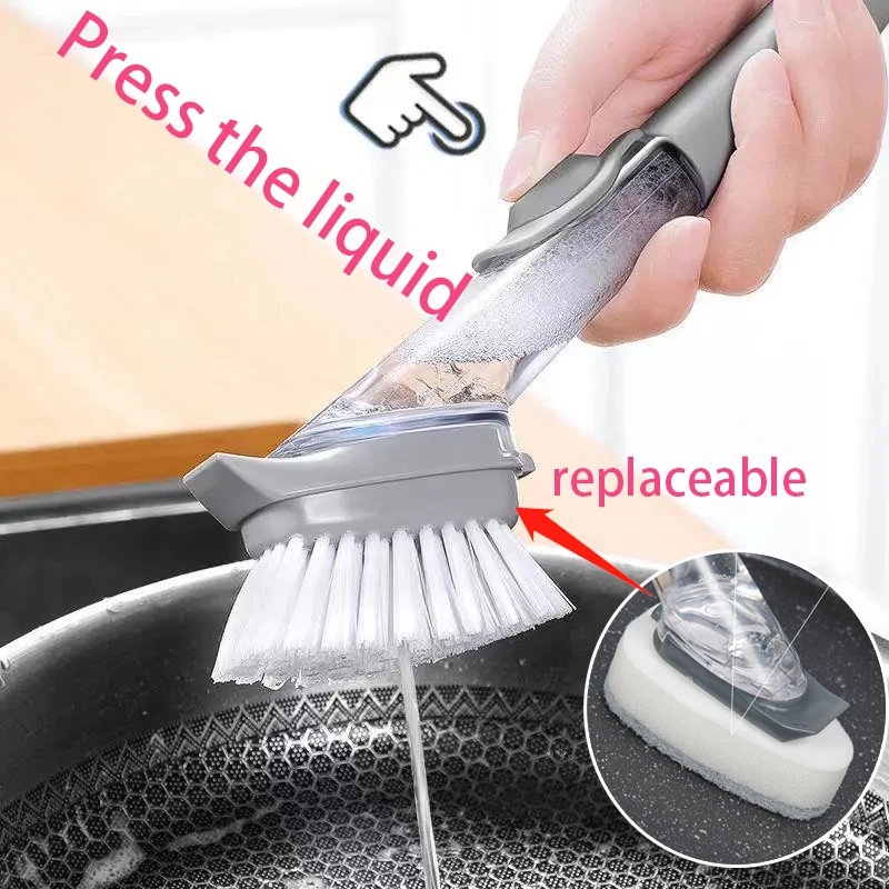 Washing Sponge Pot Cleaner Gadgets | Dishwashing Liquid Pot | Cleaning ...