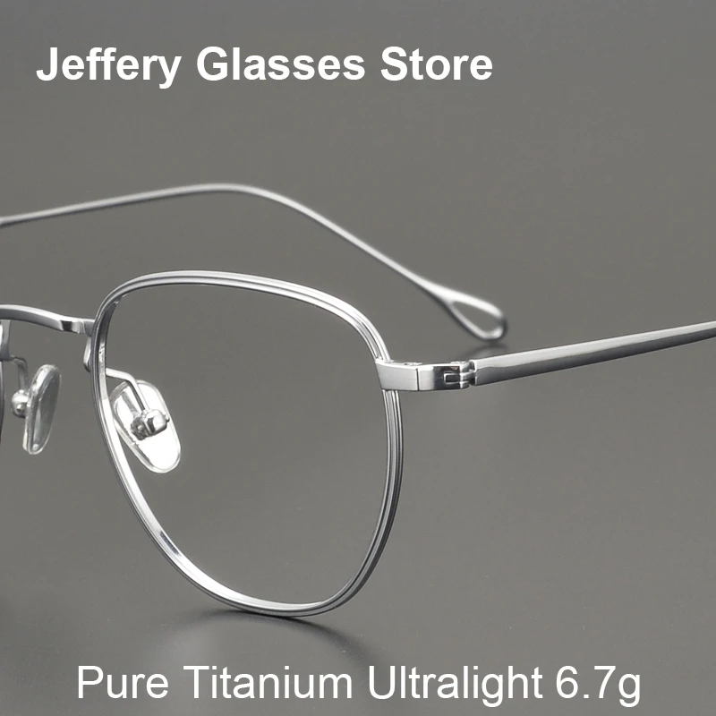 Pure-Titanium-Glasses-Frame-For-Men-Women-Ultralight-6-8g-Myopia ...