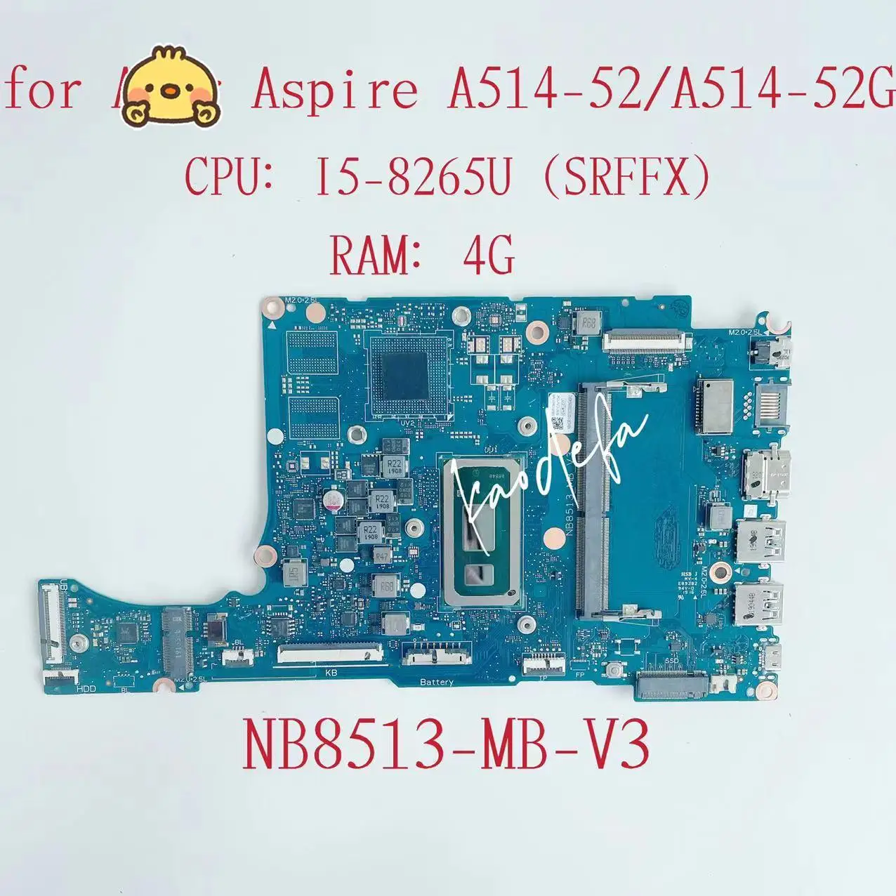 NB8513-MB-V3-Mainboard-For-Acer-Aspire-A514-A514-52-A514-52G-Laptop ...
