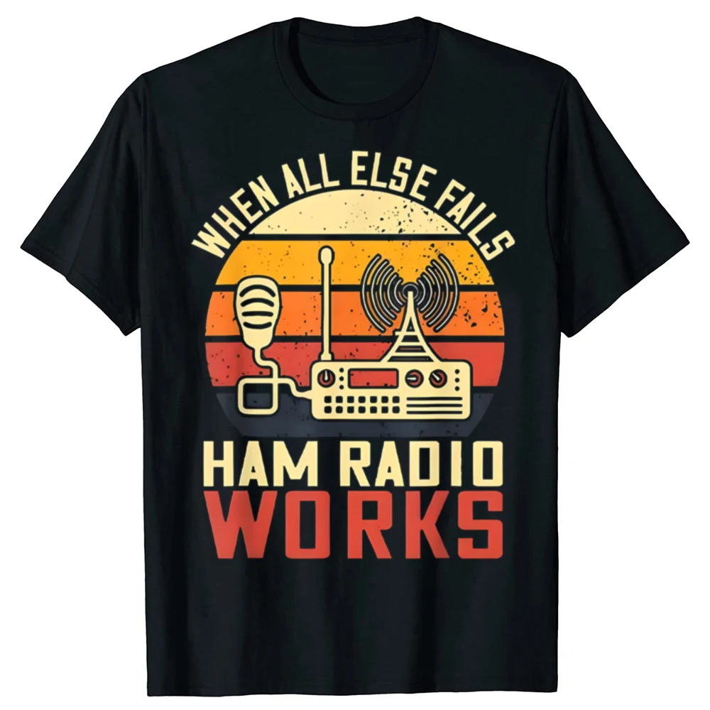 Funny Amateur Ham Radio Graphic T-shirts Men Women's Fashion Casual ...