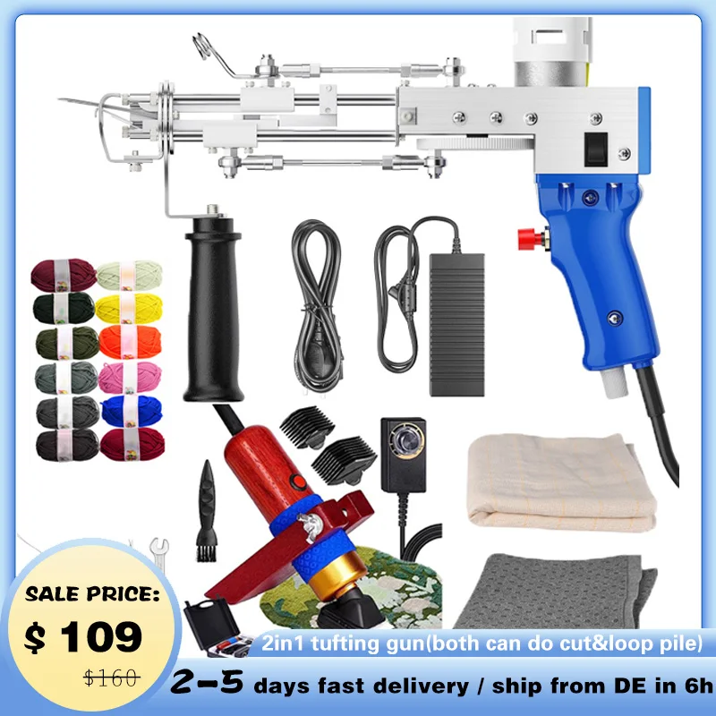 Tufting-Gun-2-in-1-Set-with-Carpet-Trimmer-Cut-Loop-Pile-Electric ...