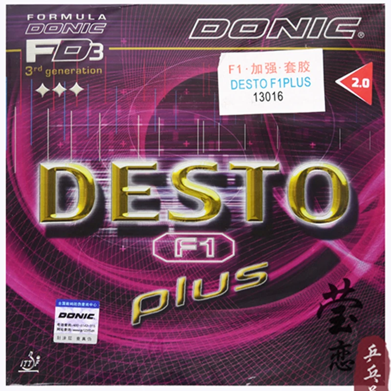 Donic DESTO F1 PLUS table tennis rubber pimples in non tacky rubber ...