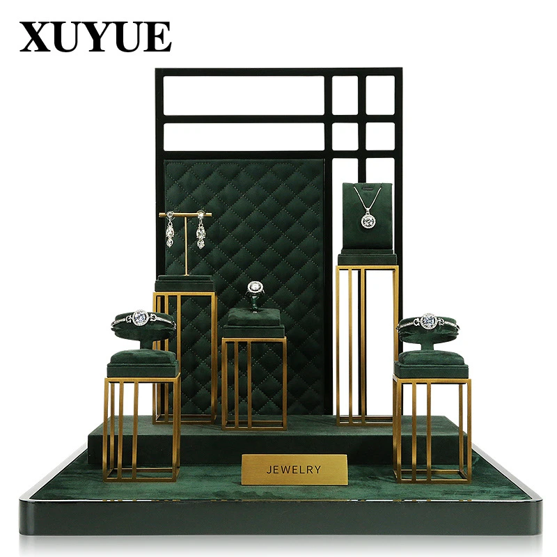 Accessories display shelf black ultra fiber necklace pendant jewelry ...