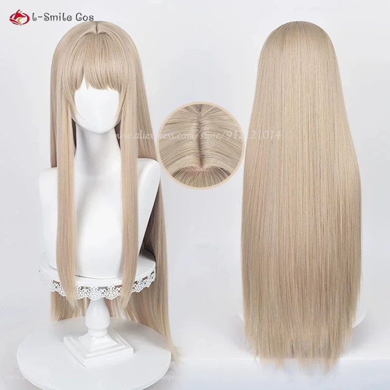 Nikke Viper Cosplay Wig Linen Brown Long 90cm Wigs For Women Cosplay ...
