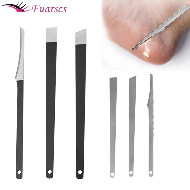3PCS/set Professional Foot Scraper Stainless Steel Foot Care Pedicure ...