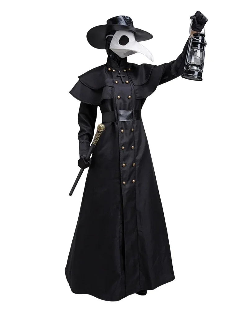 Plague Doctor Crow Máscara de pico largo Fiesta de disfraces Estilo ...