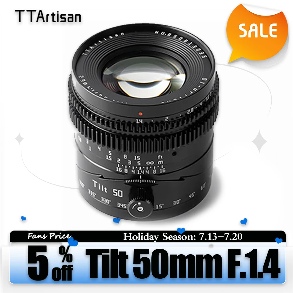 TTArtisan-Tilt-50mm-F1-4-MF-Full-Frame-Camera-Lens-for-Studio ...
