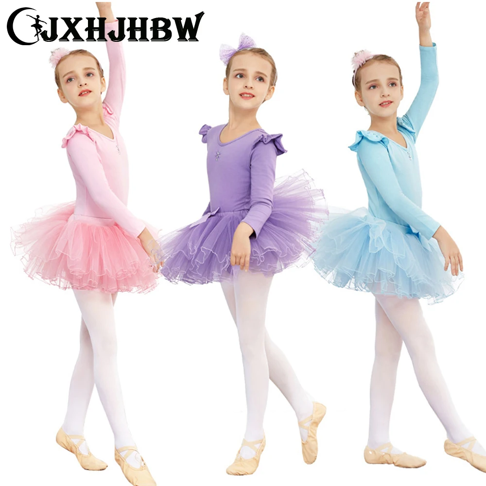 JXHJHBW-Kids-Girls-Tutu-Ballet-Dance-Dress-Leotard-Gymnastic-Fancy ...
