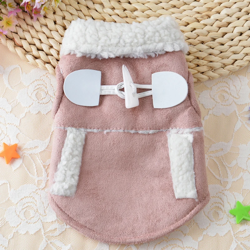 Pet-dog-clothes-winter-warm-suit-motorcycle-style-jacket-lamb-velvet ...