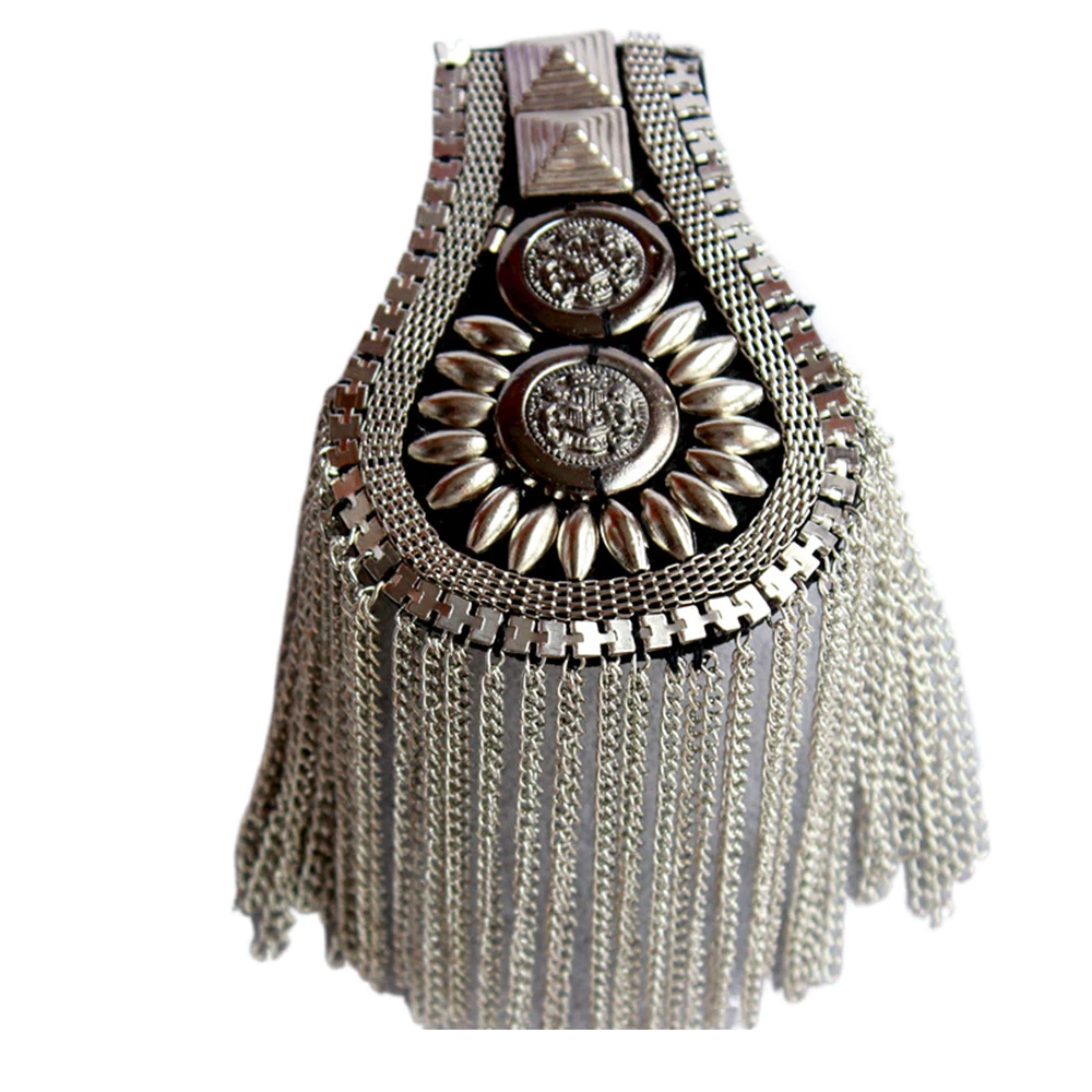 Rivet Epaulette Tassel Punk Epaulet Shoulder Handmade Clothing ...