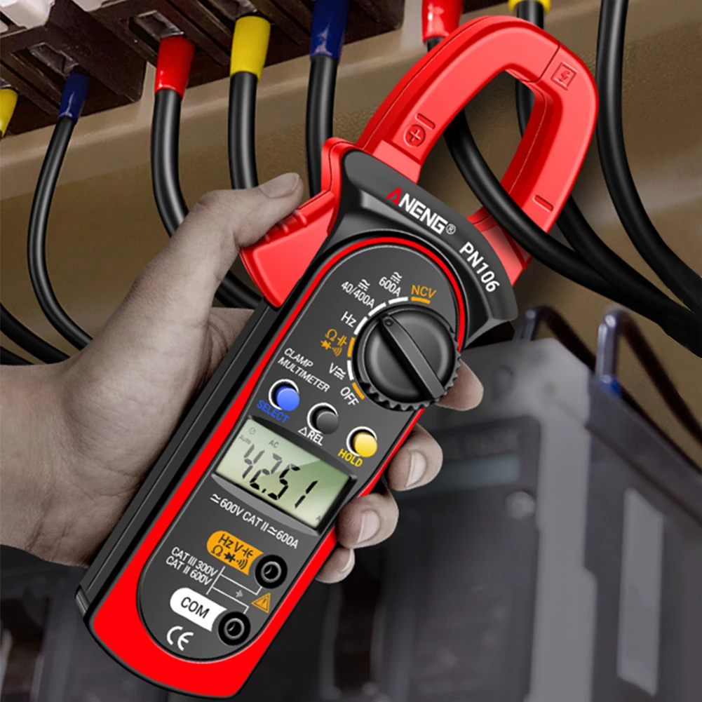 Voltage-Resistance-Meter-Clamp-Auto-Ranging-Votage-Current-Ohm-Test ...