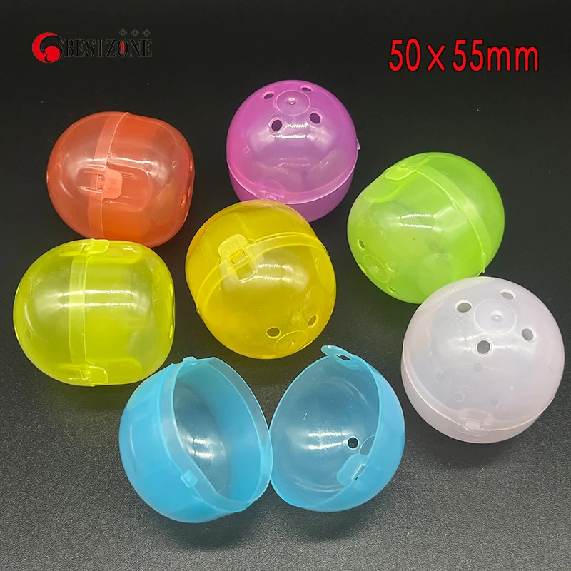 20Pcs 50*55MM 2*2.1Inch Conjoined Ball Colored With Transparency ...