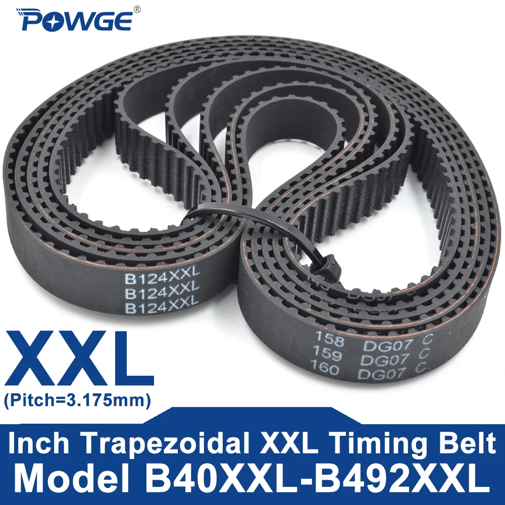 POWGE XXL Timing belt B40XXL to B492XXL Belt Width 5-15mm B40 B43 B52 ...