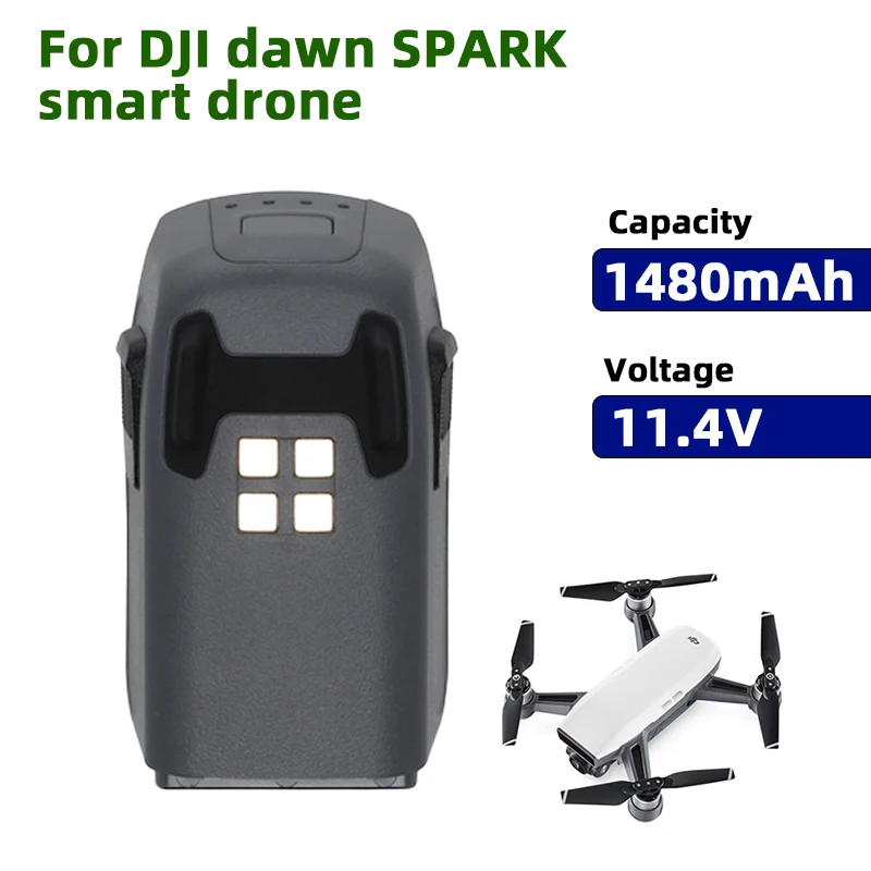 Battery-For-Spark-drone-intelligent-flight-battery-11-4V-1480mAh-DJI-Spark-Quadcopter-Accessory ...