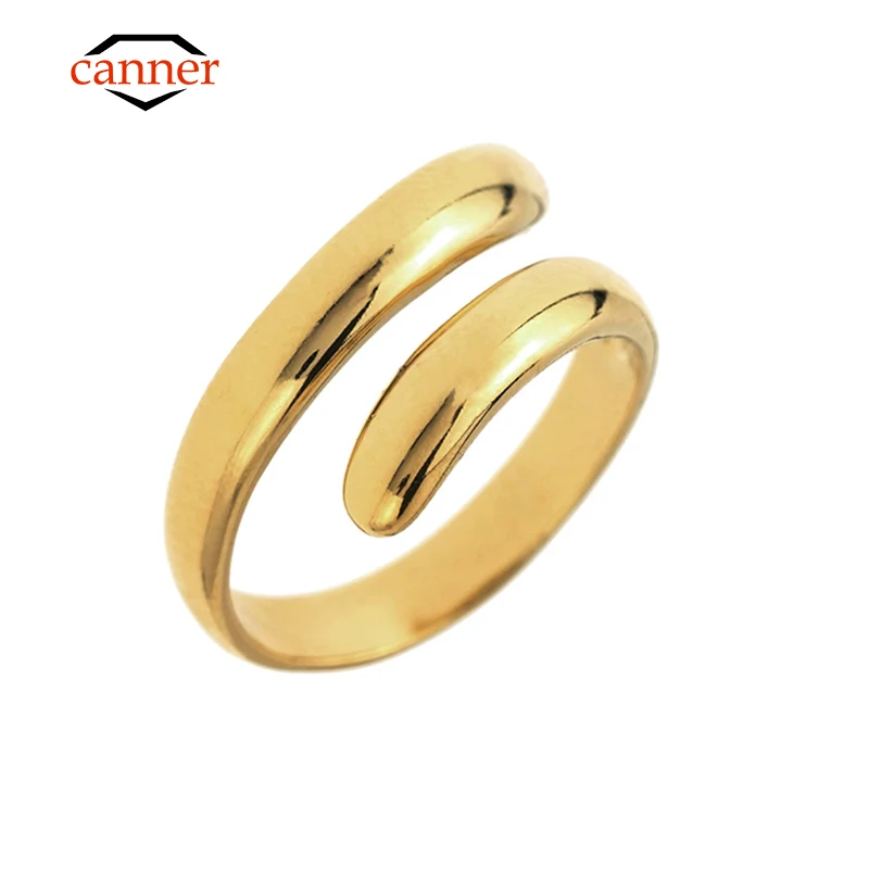 Cblown-Bague-brillante-simple-en-or-massif-pour-femme-matiques-r ...