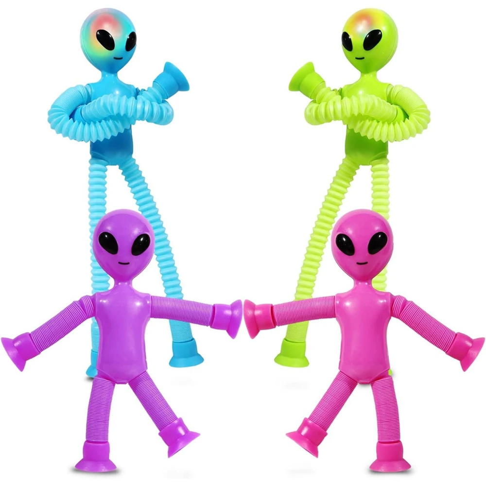 4PCS-LED-Telescopic-Suction-Cup-Alien-Toy-Pop-Tubes-Fidget-Toys-Shape ...