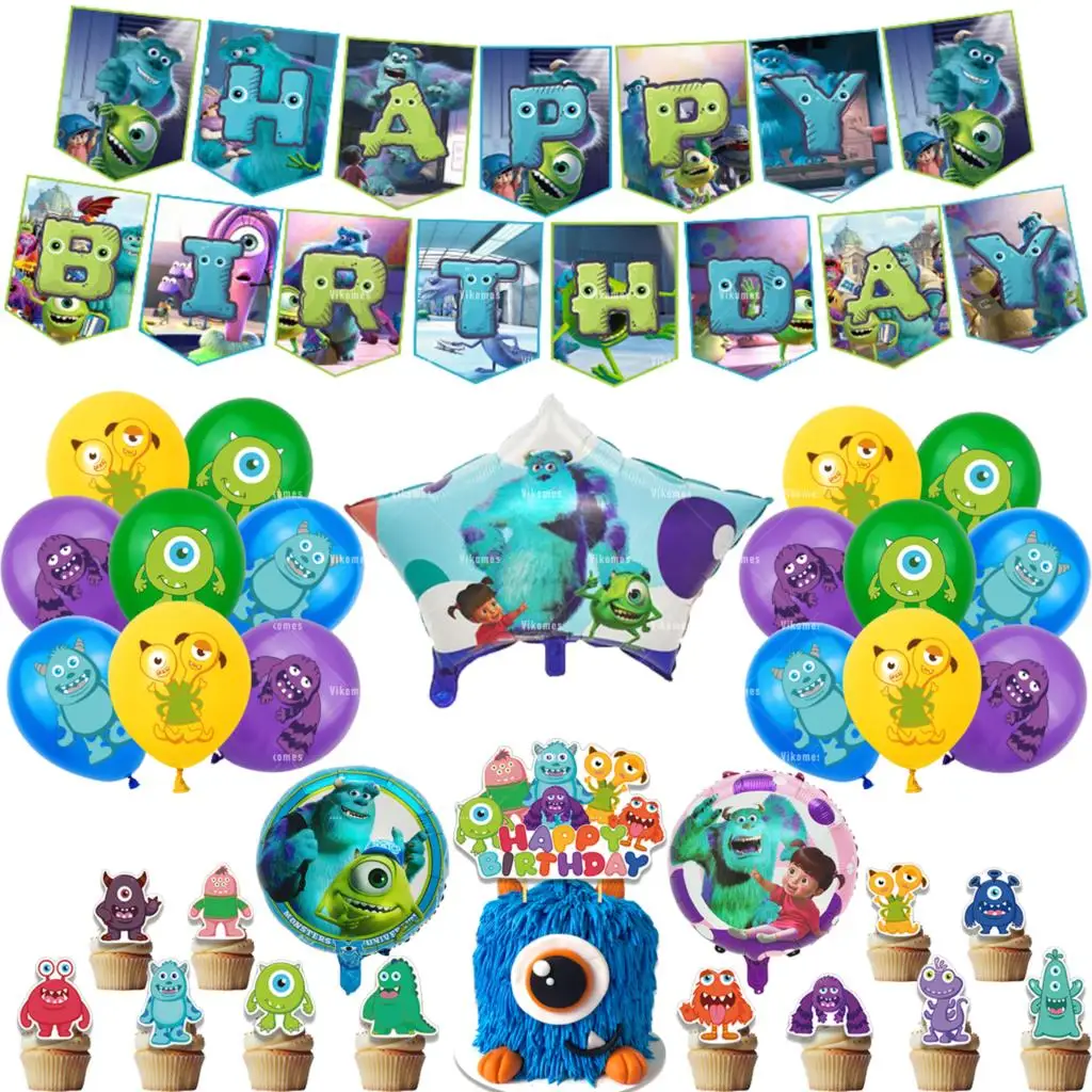 Disney-Monsters-University-Balloons-Happy-Birthday-Banner-Party ...