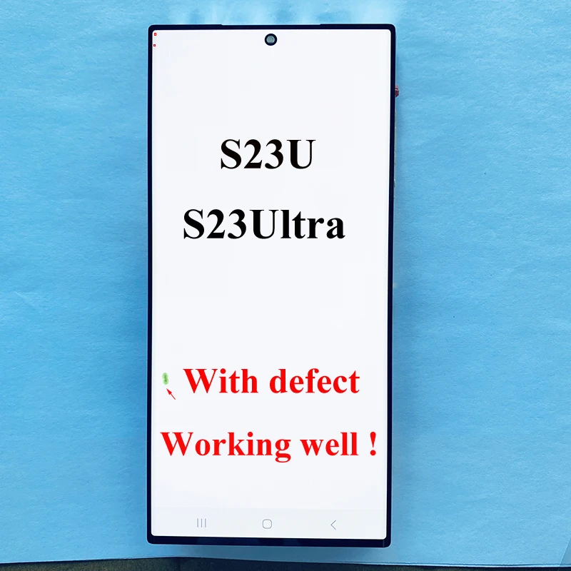 With Scratch AMOLED S23 Ultra LCD For Samsung S23 ultra S918U S918B ...