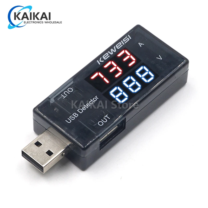 USB-Voltage-Meters-Current-Voltage-Power-Tester-Dual-Digital-Display ...