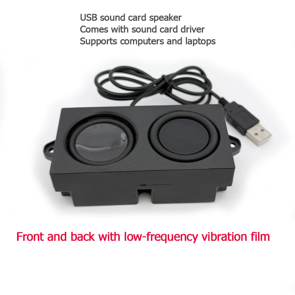 Compact 5W USB Laptop Speakers with Built - in Sound Card and Woofer ...