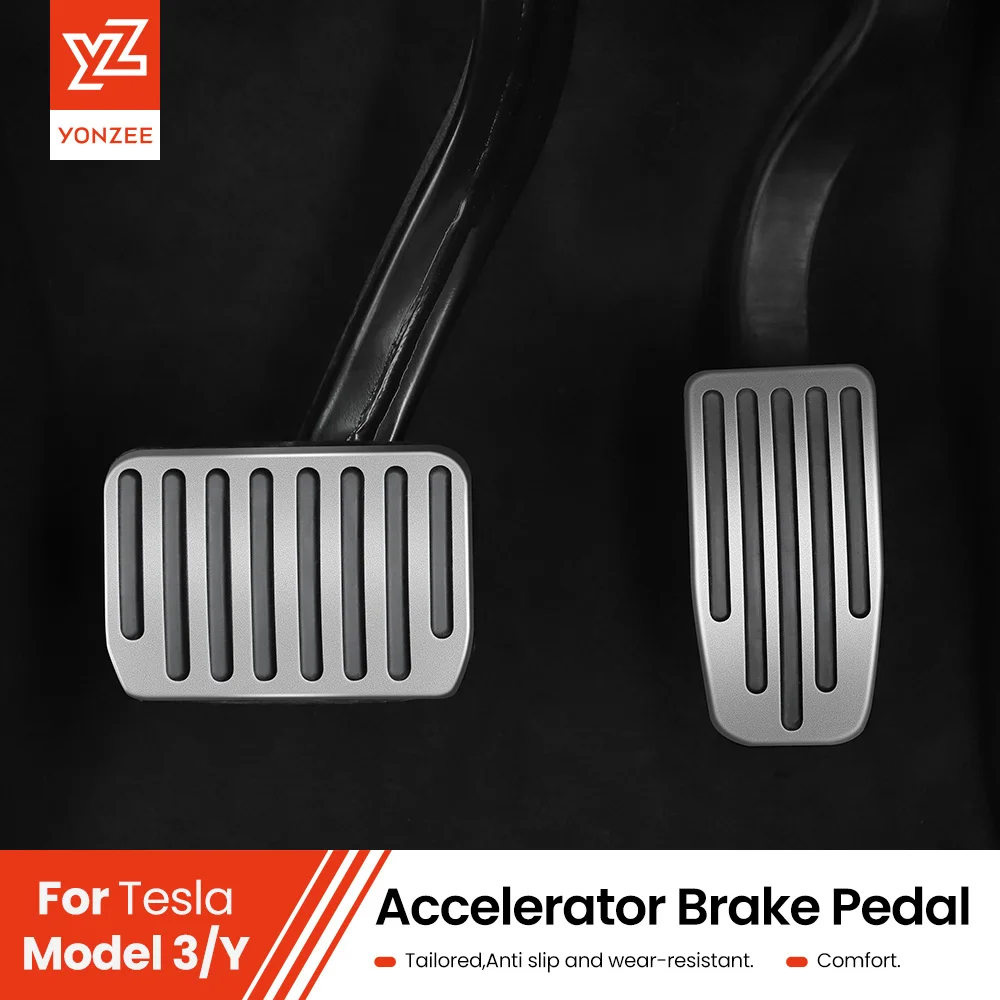 YZ-For-Tesla-Model-3-ModelY-2021-2024-Accelerator-Brake-Rest-Pedal-For ...