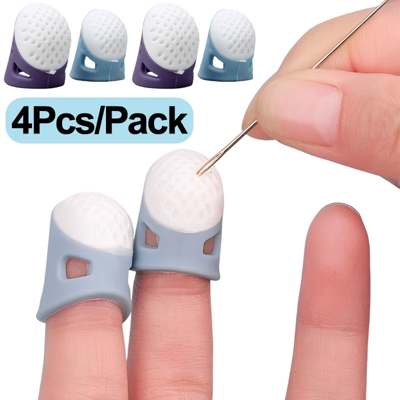 Silicone-Sewing-Finger-Cover-Thimbles-Anti-stick-Finger-Protector ...