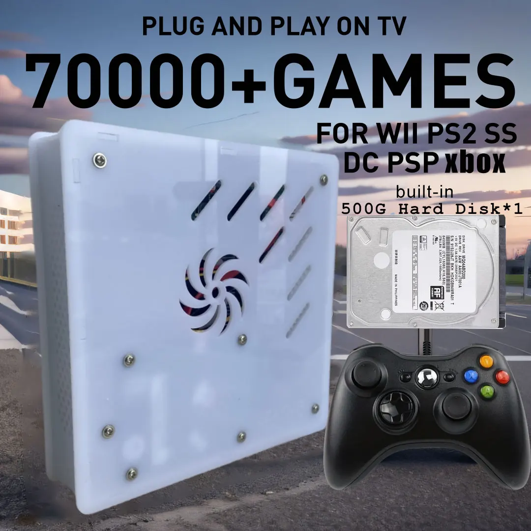 NEW-Super-Console-W8-Retro-Game-Console-4G-RAM-500GB-ROM-Intel-70000 ...