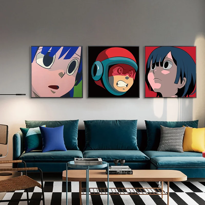 Ins Japanese Anime Decorative Posters Cartoon Sweet Girl Diy Retro ...