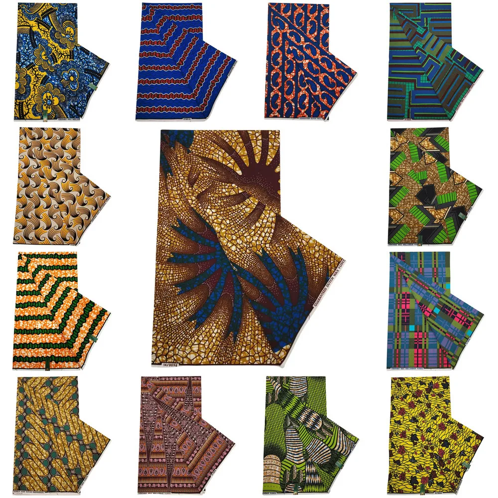 African-wax-print-Fabric-6yard-Ankara-material-100-cotton-Nigerian ...