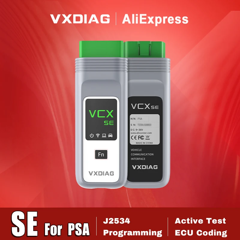 VXDIAG SE for PSA Car Diagnostic Tools OBD2 Code Reader ECU Coding ...