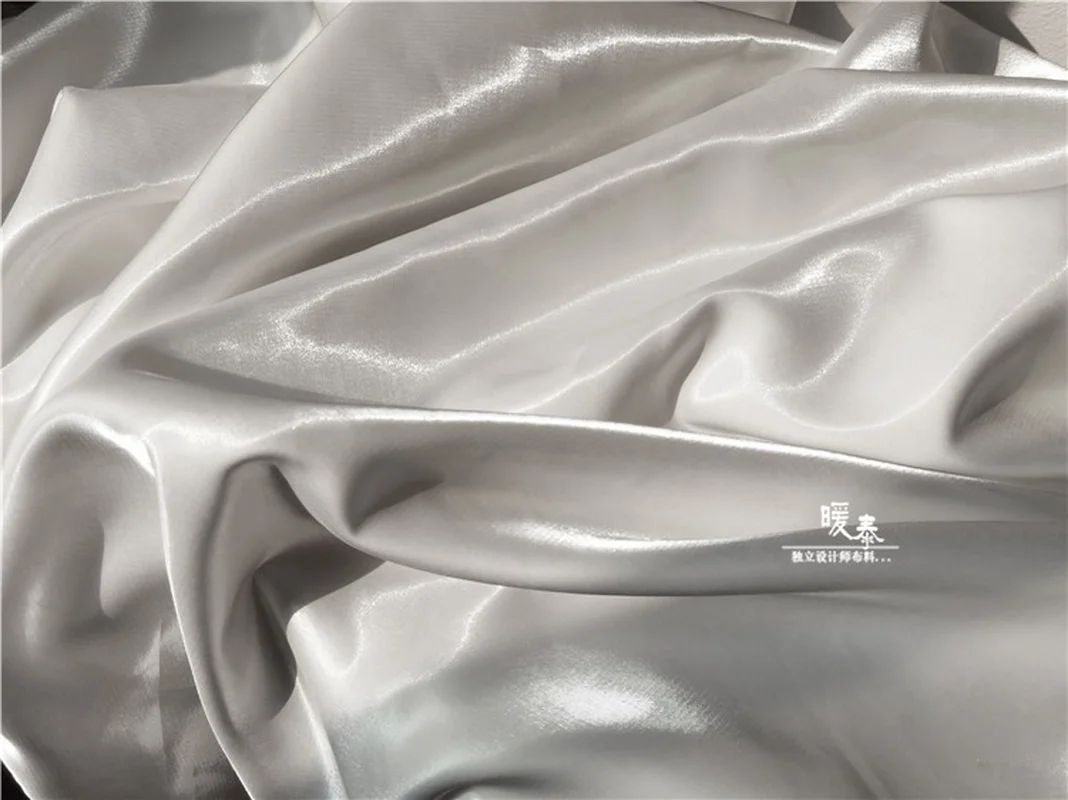 Silver Silk Fabric