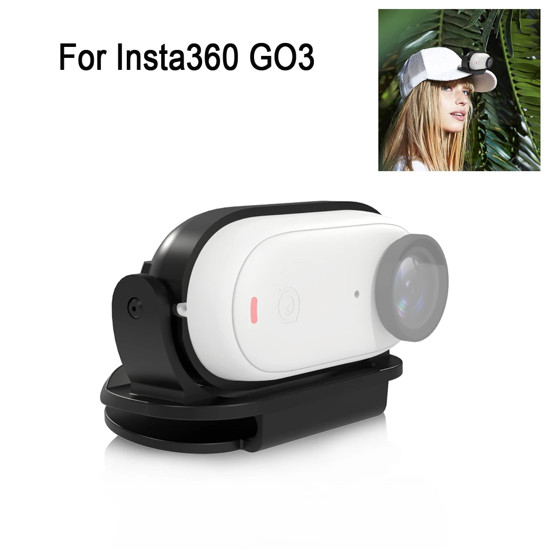 PULUZ-Camera-Cap-Clip-Mount-For-Insta360-GO3-Sport-Camera-Easy-Clip-Hat ...
