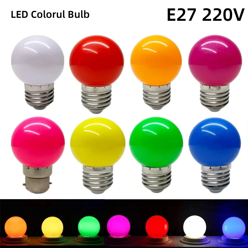 1PCS-AC220V-Colorful-G45-LED-Bulb-E27-2W-Cold-Warm-Light-RGB-Blubs ...