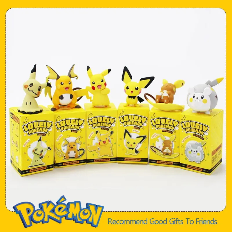 New-Pokemon-Action-Figures-Kawaii-Pikachu-Pichu-Togedemaru-Alola-Raichu ...
