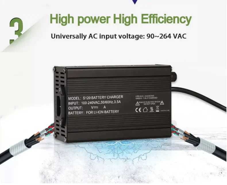 72V 40ah Rechargeable Battery Charger 24s 72V 10A LiFePO4, 60% OFF