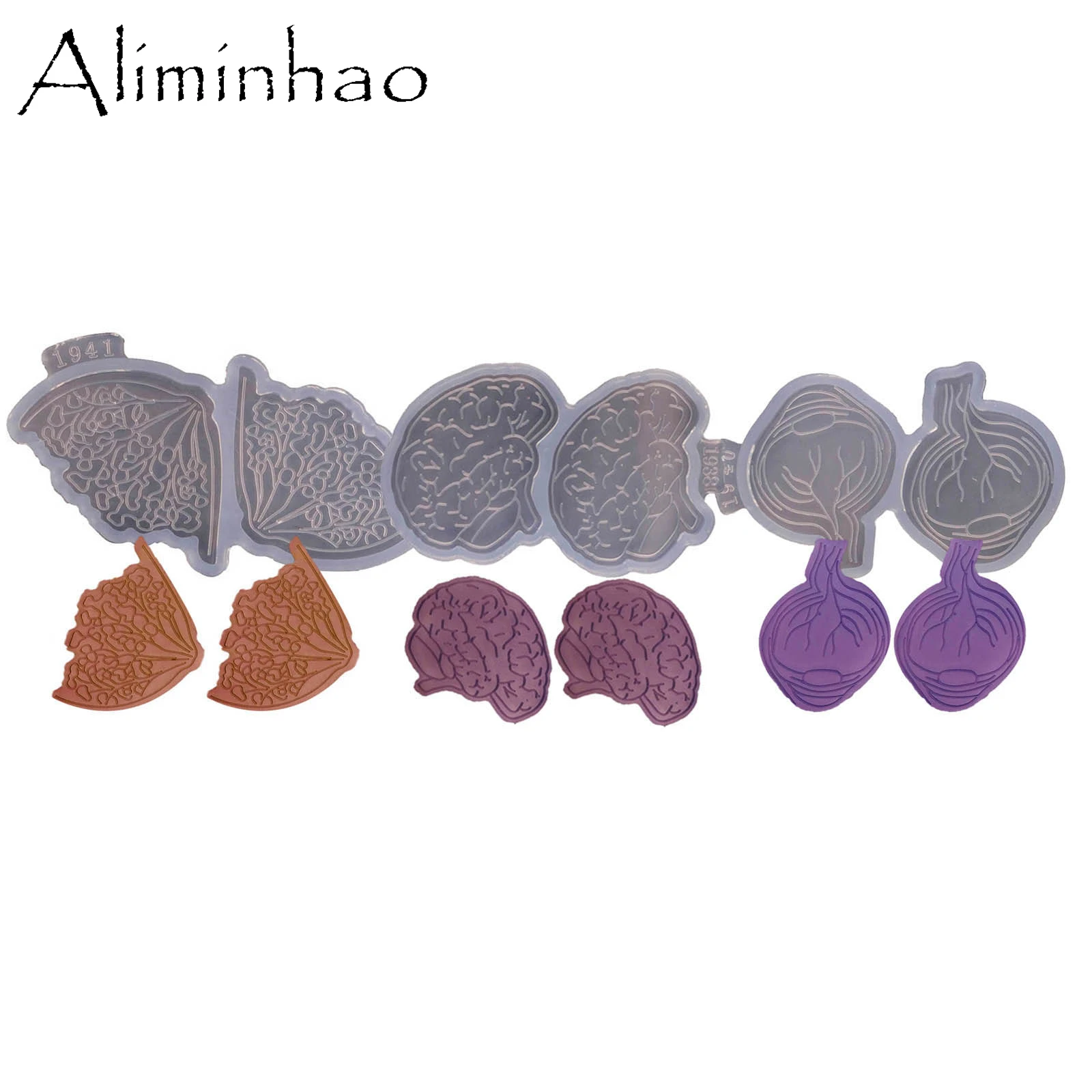 DY1786-Shiny-Uterus-Breast-Liver-Brain-Badge-Reel-Resin-Molds-Silicone ...