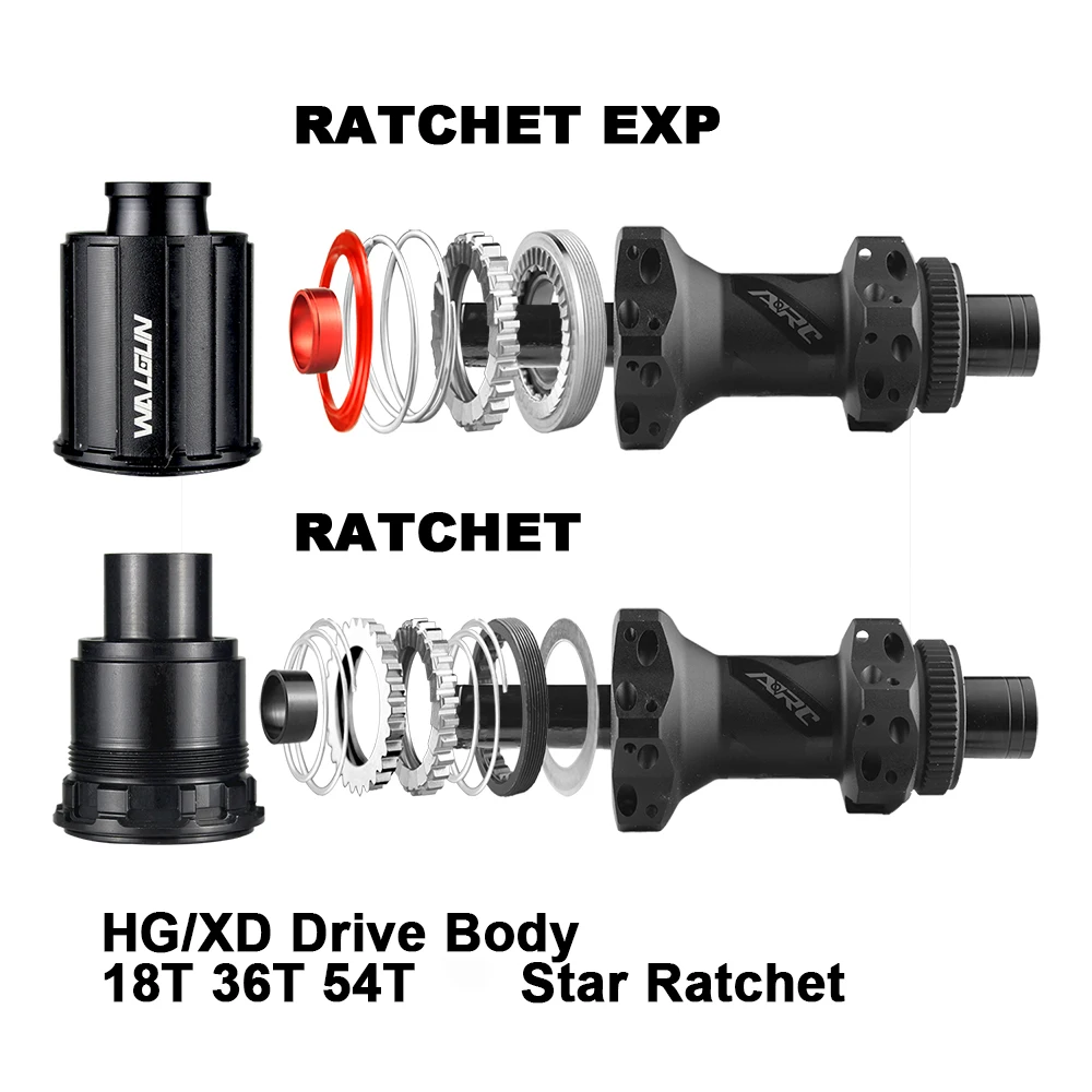 WALGUN-Hot-Bicycle-freeHub-Star-Ratchet-EXP-18T-36T-For-Free-hub-HG-XD ...