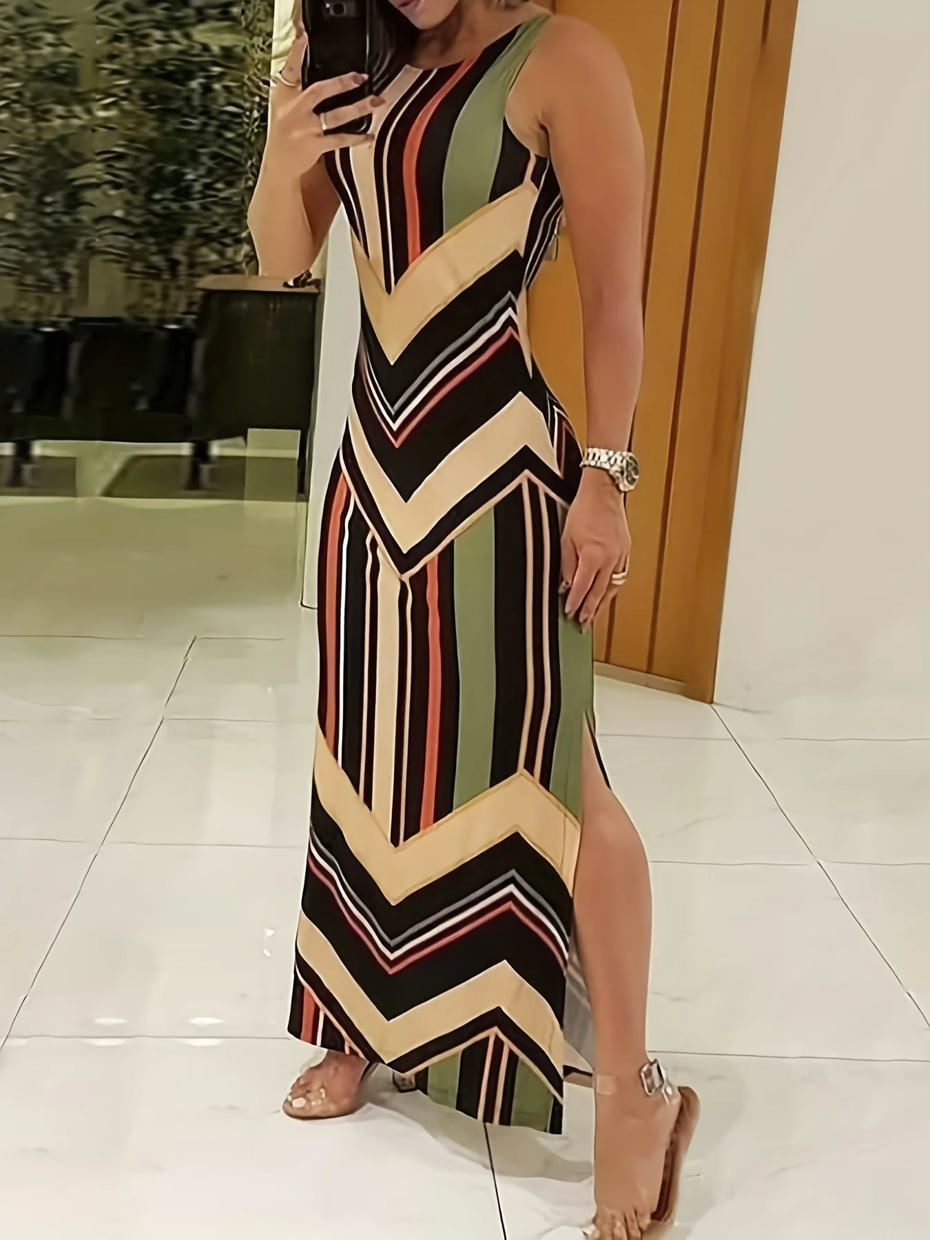 Sleeveless-Maxi-Dress-Side-Slit-Casual-Dress-For-Summer-Spring-Women-s ...