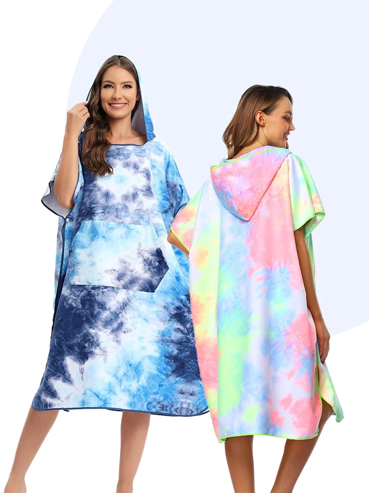 Surf-Poncho-Customized-Towel-Water-Sports-Hooded-Robe-Microfiber-Beach ...