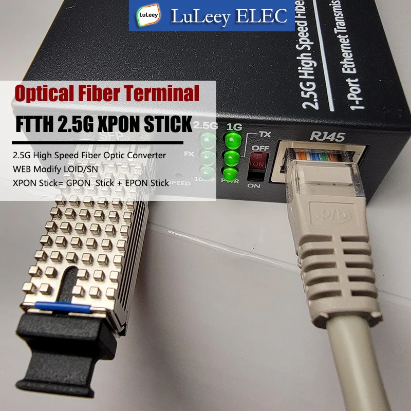 2.5G GPON SFP ONU Stick With MAC SC Connector DDM pon module ont modem ...