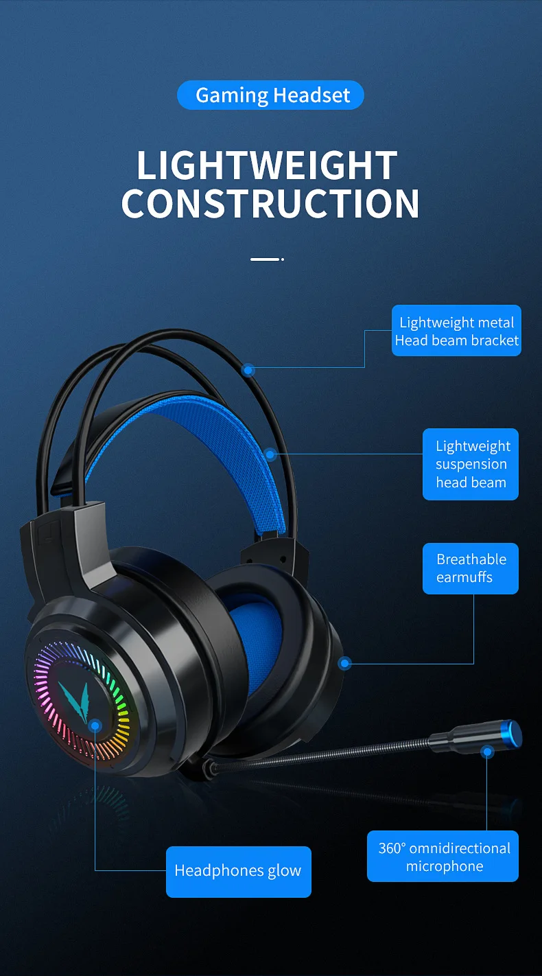 Проводные геймерские наушники Hi-Fi с шумоподавлением | AliExpress