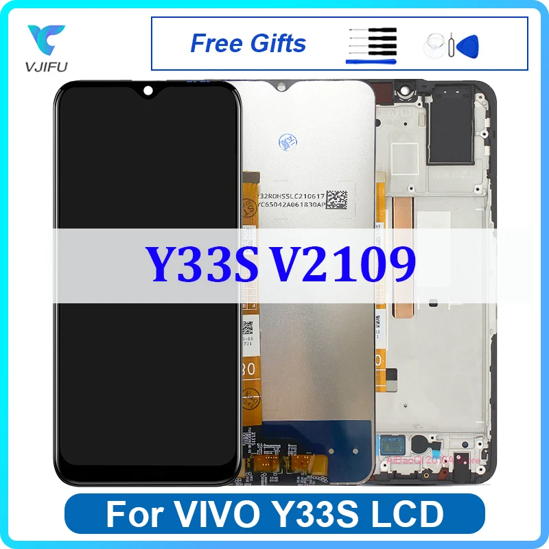 6.58" LCD For VIVO Y33S V2109 Display Touch Screen Digitizer Assembly Replacement Phone Repair ...
